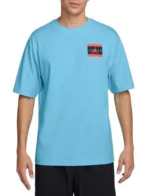JORDAN Mj Brand Authentic Graphic T-shirt - Blue Chill/hot Lava