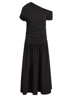 Merlette Lilou Tea Length Dress - Black