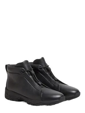 Zegna Triple Stitch™ Vetta High Top Sneaker - Black