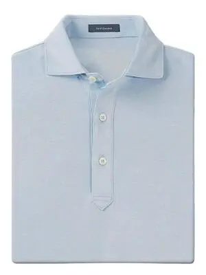 TURTLESON Lester Oxford Performance Polo Luxe Blue