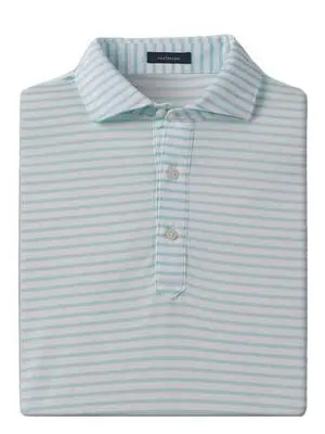 TURTLESON Gus Stripe Performance Polo Splash