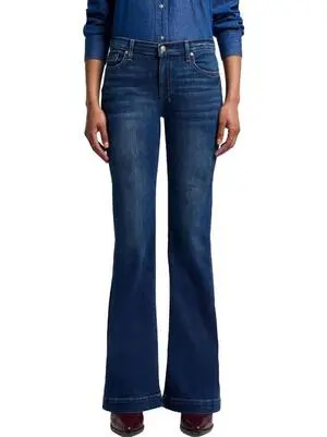 7 FOR ALL MANKIND Dojo Tailorless Mid-Rise Flare Jeans