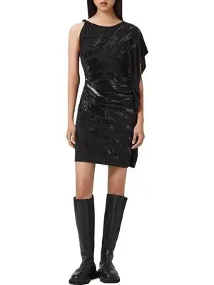 ALLSAINTS Sophie Soutache Cocktail Dress - Black