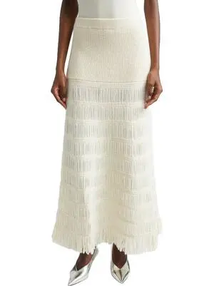 DIOTIMA Alba Wool-blend Skirt - Off-white