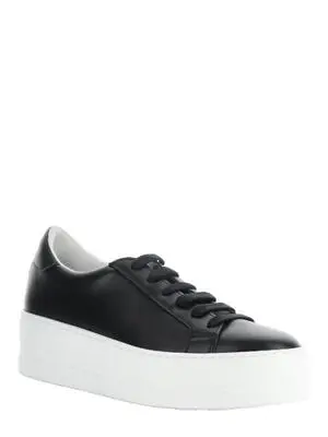 BOS. & CO. Maya Platform Sneaker Black Verona Leather