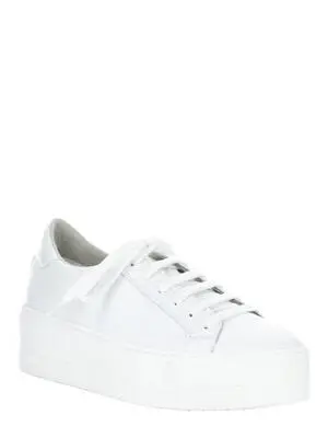 BOS. & CO. Maya Platform Sneaker White Verona Leather