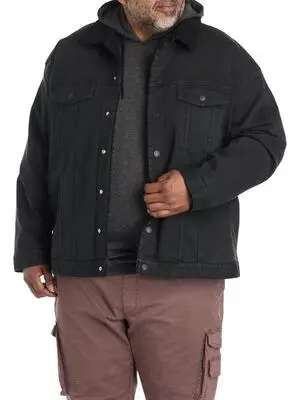 TRUE NATION BY DXL Big & Tall Denim Jacket - Cozy Nights