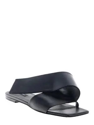 Givenchy Twisted Ribbon Slide Sandal - Black