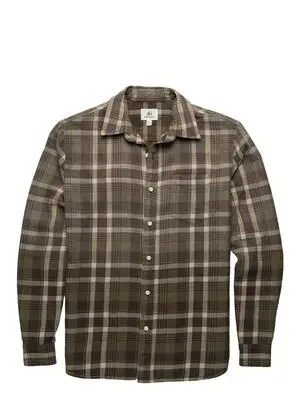 SURFSIDE SUPPLY CO. Brian Ombre Plaid Shirt - Green Combo