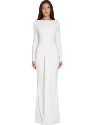 LEAU Knot Maxi Dress - White