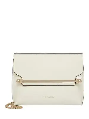 Strathberry Mini Stylist Leather Crossbody Bag - Vanilla