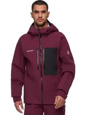 MAMMUT Stoney Hs Hooded Jacket - Vin/black