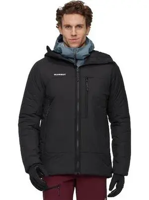 MAMMUT Rime Pro Belay In Hooded Jacket - Black