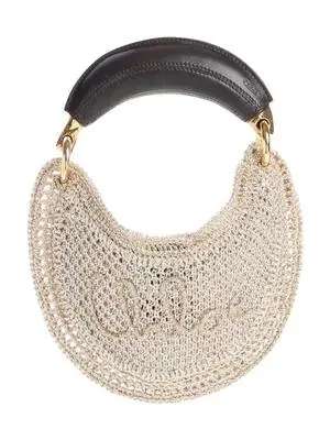 Chloé Raffia Hobo Bag - Silver