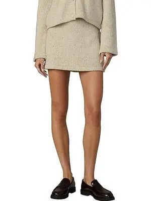 Joe's Jeans The Lennon Wool Blend Mini Skirt - Stone Marble