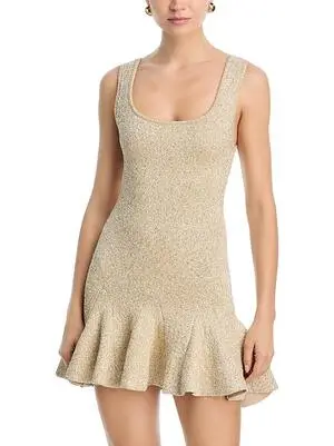 LoveShackFancy Sarajane Dress - Honey Gold