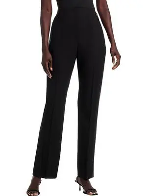 BOSS Tanjana Wool Blend Straight Pants - Black
