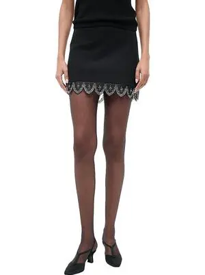 Staud Tiara Mini Skirt - Black