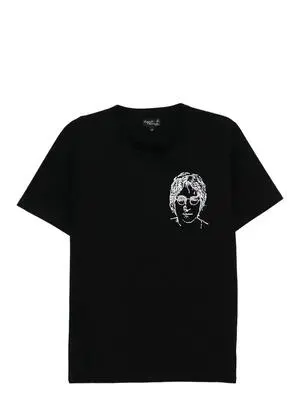 AGNÈS B. X Rafael Gray Cotton T-shirt - Black