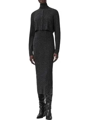 ALLSAINTS Sabine Dress - Charcoal Grey