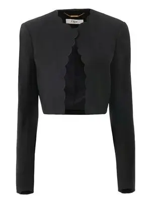 Chloé Spencer Cropped Cardigan - Black