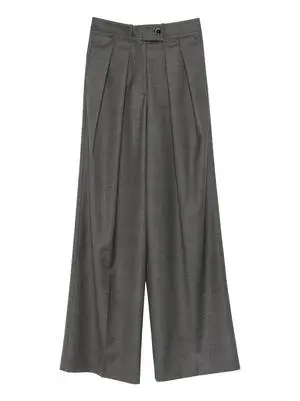 NINE:INTHE:MORNING Pleated Wide Leg Trousers - Grey
