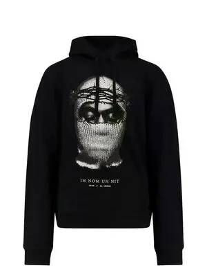 IH NOM UH NIT Graphic-print Hoodie - Black