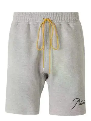 Rhude Embroidered Track Shorts - Grey