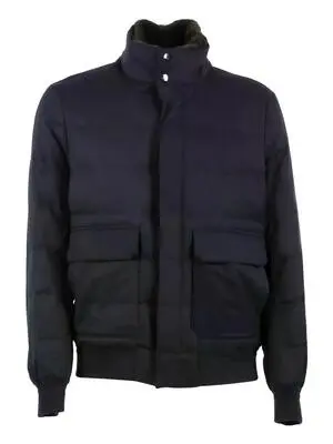 MONTECORE Quilted Panelled Jacket - Blue