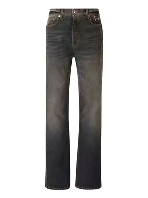 Rhude Belt-loop Button-fastening Jeans - Black