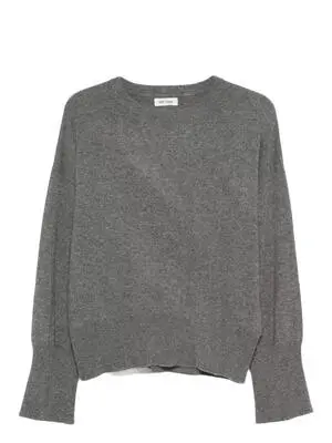 Soft Goat Long-sleeve Crewneck Knitwear - Grey
