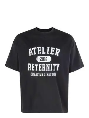 RETERNITY Graphic-print T-shirt - Black