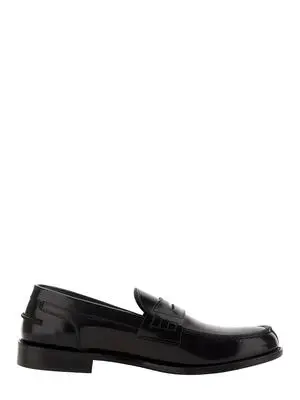 DUCA DEGLI ABRUZZI Leather Loafers - Black