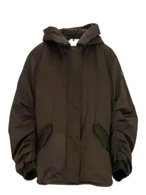 LEMPELIUS Hooded Padded Jacket - Brown