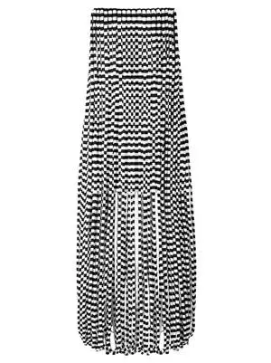 IOANA CIOLACU Striped Fringed Maxi Dress
