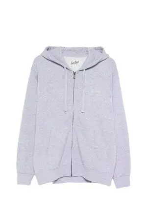 MC2 SAINT BARTH Zip Hooded Knitwear - Grey