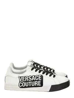 Versace Logo Lace-up Sneakers - 003 White