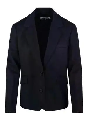 Loewe Buckle-detail Tailored Jacket - Blue