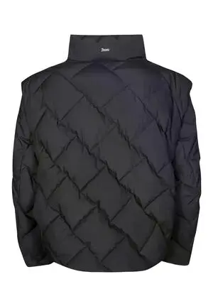 Herno Long-sleeved Quilted Puffer Jacket - Black