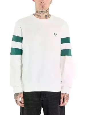 Fred Perry Logo-embroidered Sweatshirt - White