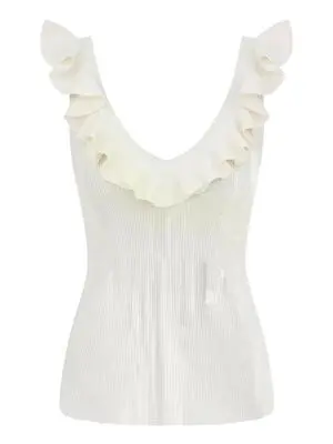 Zimmermann Awaken Ribbed Top - White