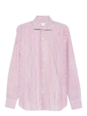 ORIAN Striped-pattern Shirt - Red