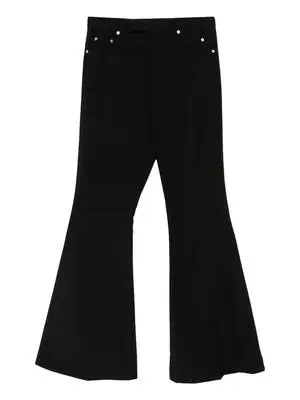 Rick Owens Embellished Flared Trousers - Black