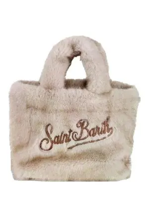 MC2 SAINT BARTH Embroidered Logo Tote Bag - Neutrals