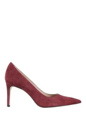 STUART WEITZMAN 85mm Pointed-toe Heeled Pumps - Red
