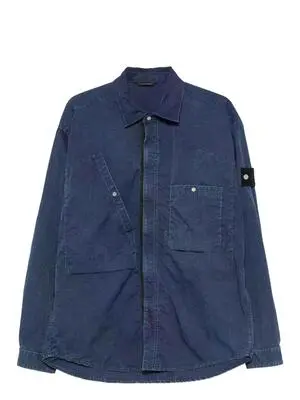 Stone Island Pocket Zip Shirt - Blue