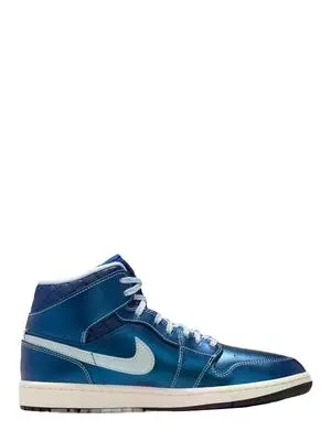 JORDAN Air 1 Mid High-top Sneakers - Blue