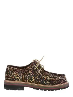 BEKK Leopard Print Derby Shoes - Brown