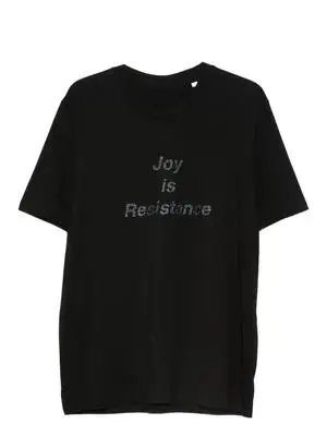 LUTZ HUELLE Joy T Lettering T-shirt - Black