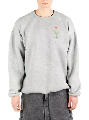 SOCIETE ANONYME Rose-graphic Sweatshirt - Grey